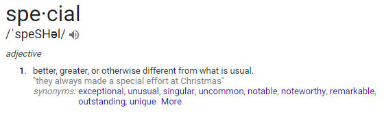 What’s so special about being special? – Rogue Millennials